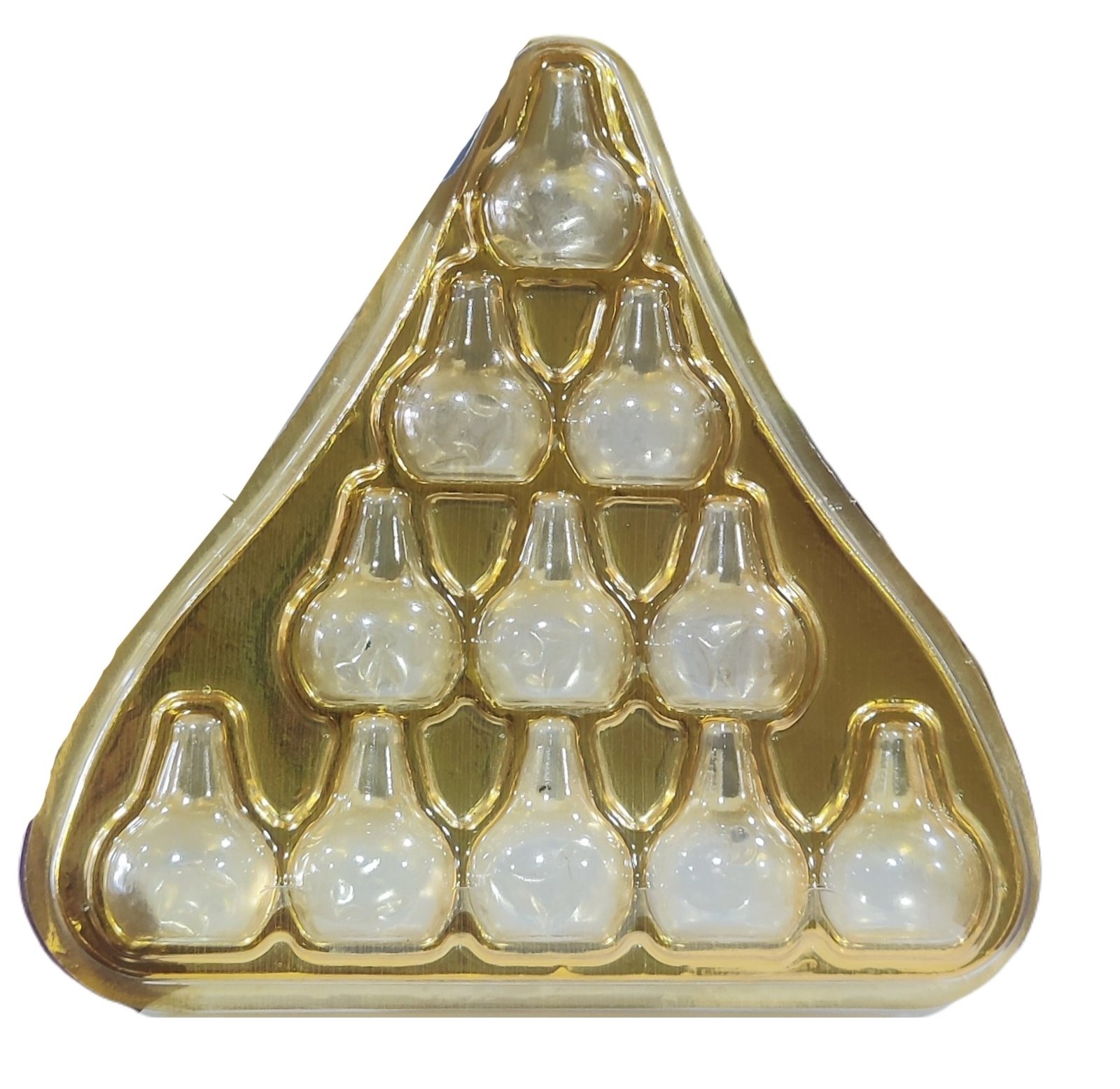 11 Cavity Modak Box triangle Special Modak Packing Box [ Pack of 10 ...